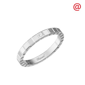 全新 CHOPARD 蕭邦 ICE CUBE 戒指 827702-1230 18kt白金 銀色